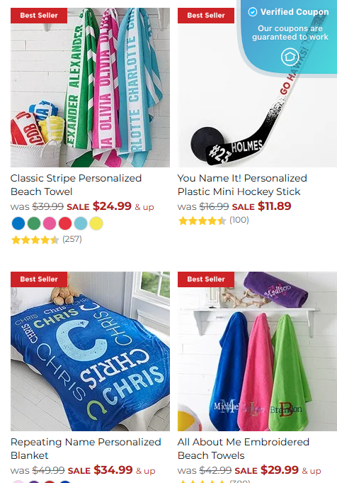 25% Off Personalization Mall Coupons & Promo Codes - May