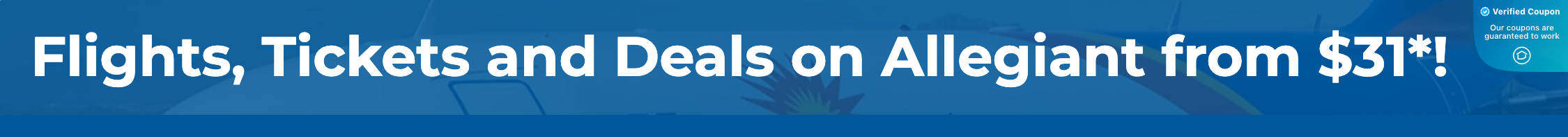 $20 Off Allegiant Air Coupons & Promo Codes - April 2025