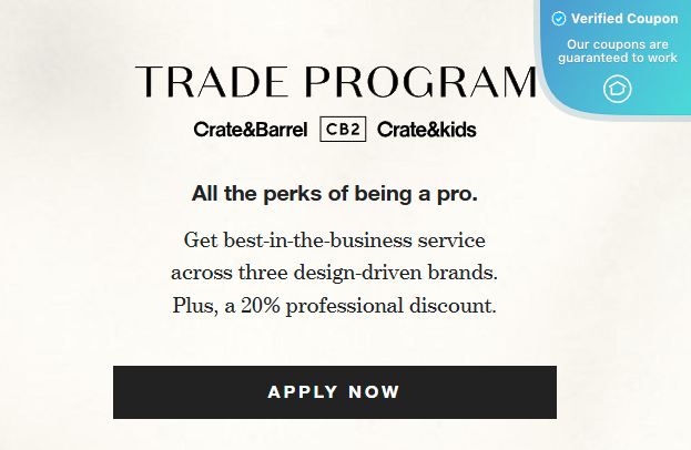 20% Off Crate and Barrel Coupons & Promo Codes - May 2025