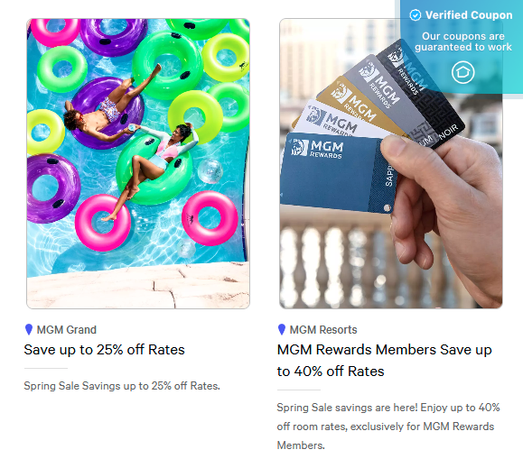 10% Off MGM Grand Coupons & Promo Codes - June 2025