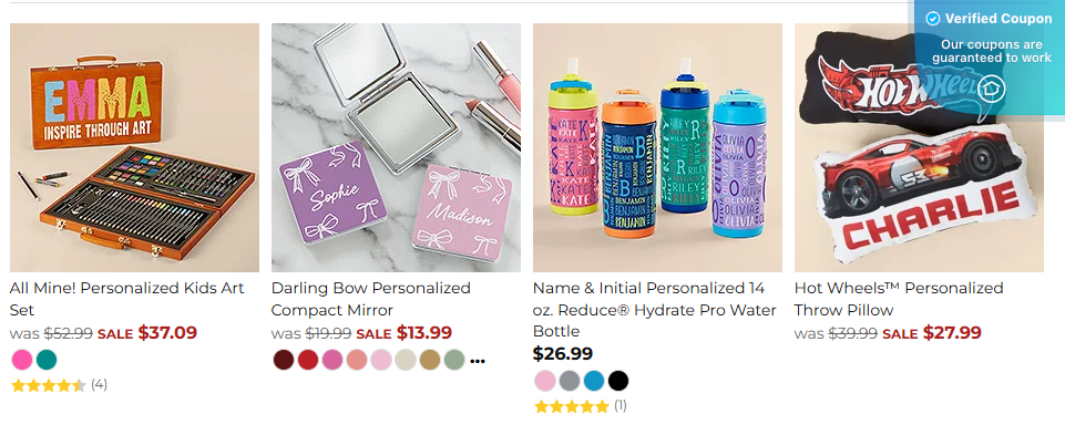 25% Off Personalization Mall Coupons & Promo Codes - May