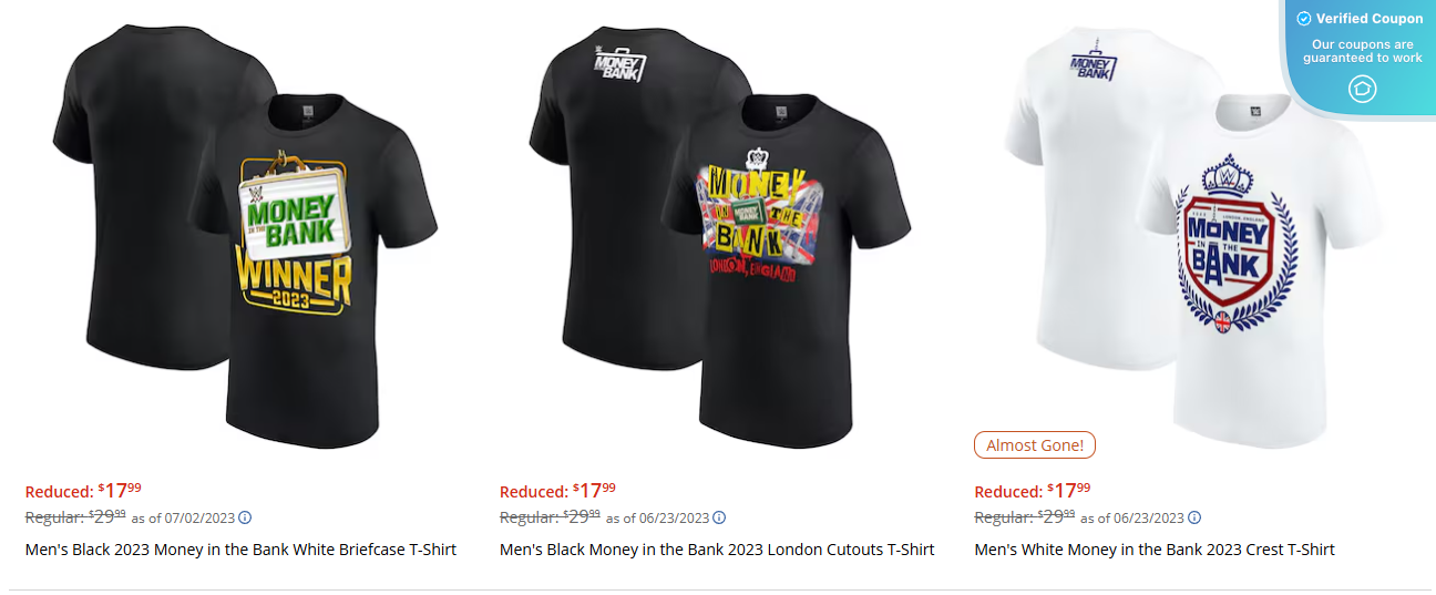 10% Off WWE Shop Coupons & Discount Codes - May 2025