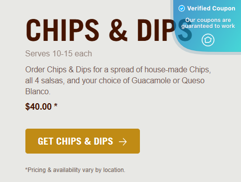 Chipotle Coupons & Promo Codes - May 2025