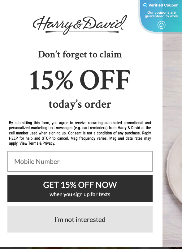 25% Off Harry and David Coupons & Promo Codes - May 2025