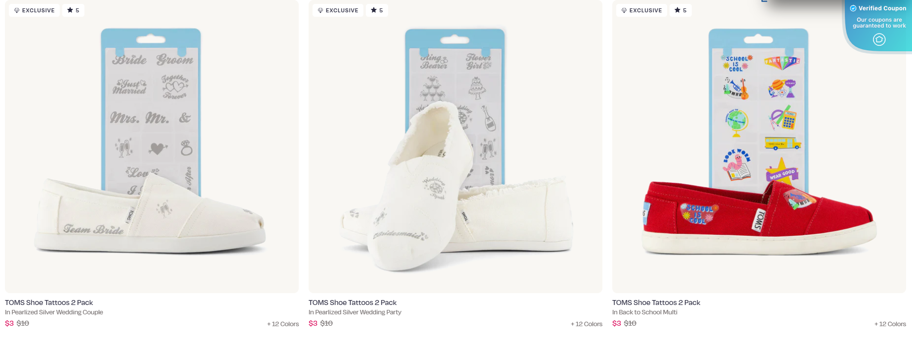 25% Off TOMS Coupons & Promo Codes + 3% Cash Back - April