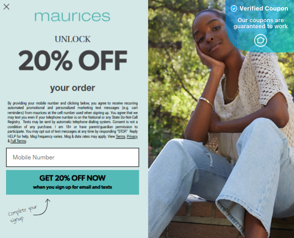 20% Off Maurices Coupons & Promo Codes - May 2025
