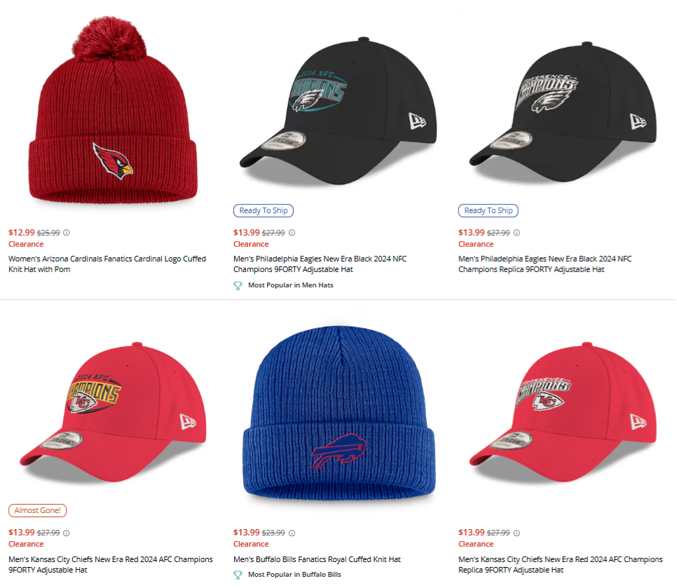 $10 Off NFL Shop Coupons & Promo Codes + 0.5% Cash Back