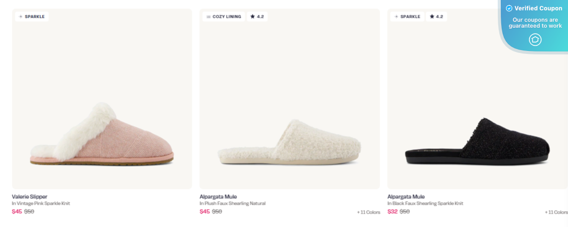 25% Off TOMS Coupons & Promo Codes + 3% Cash Back - April