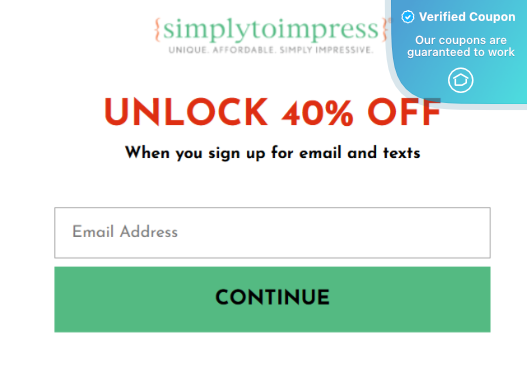 50% Off Simply To Impress Coupons & Discount Codes - May