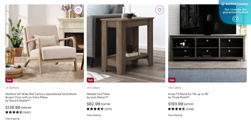 75% Off Wayfair Coupons & Promo Codes - April 2025