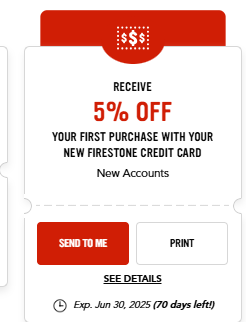 Firestone Coupons - Up to 5% Off (No Codes Needed)