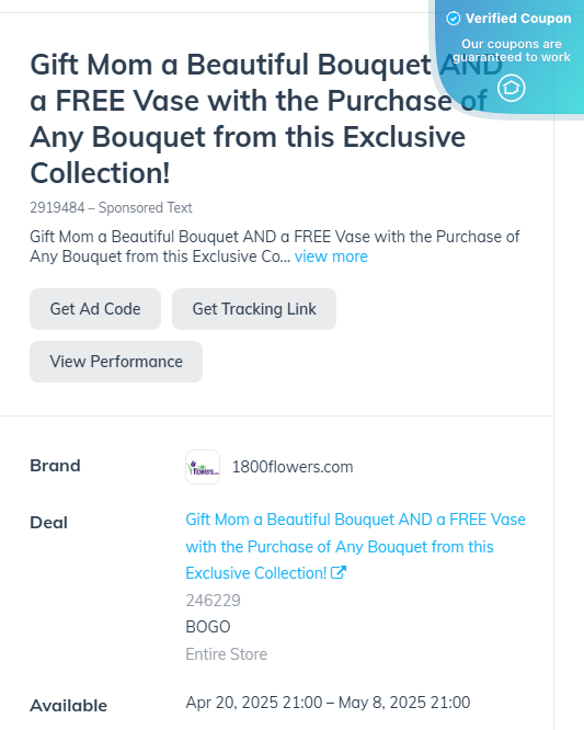 40% Off 1800Flowers Coupons & Promo Codes + 2.5% Cash Back