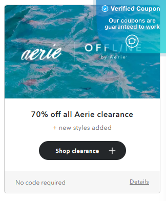 30% Off Aerie Coupons & Promo Codes - May 2025
