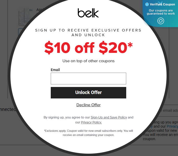 $10 Off Belk Coupons & Promo Codes + 2% Cash Back - April