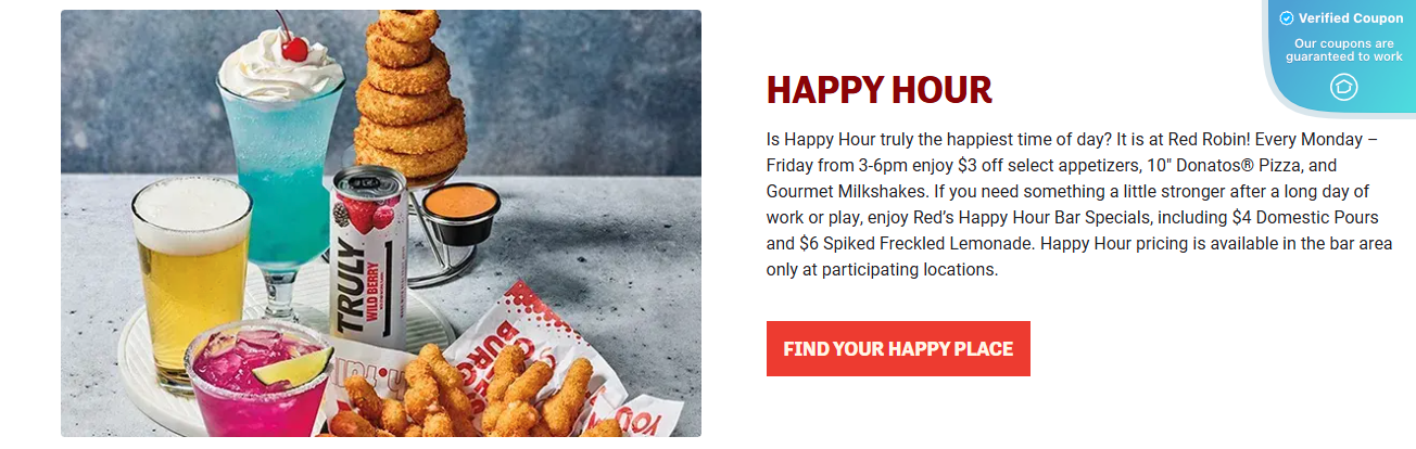 50% Off Red Robin Coupons & Promo Codes - May 2025