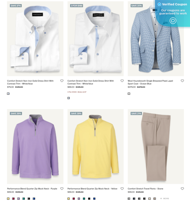 30% Off Paul Fredrick Coupons & Promo Codes - April 2025