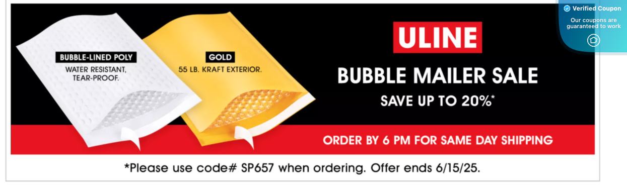 20% Off Uline Coupons & Promo Codes - May 2025