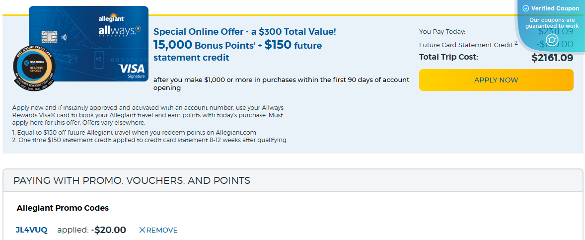 $30 Off Allegiant Air Coupons & Promo Codes - April 2025