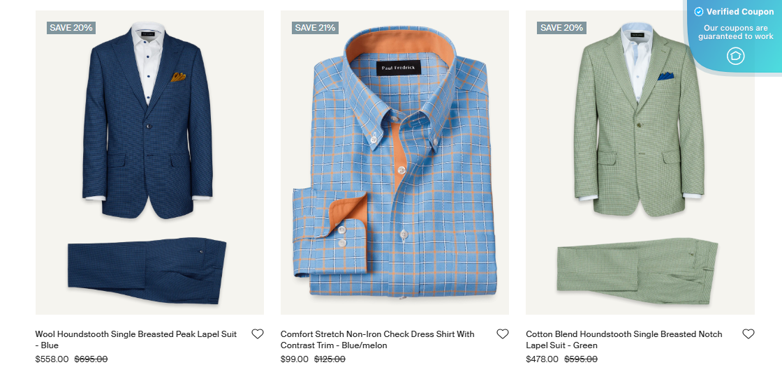 30% Off Paul Fredrick Coupons & Promo Codes - April 2025