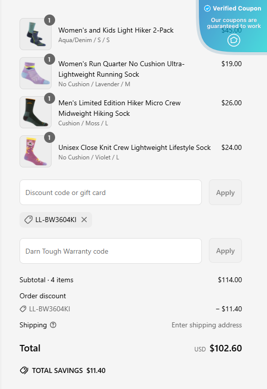 20% Off Darn Tough Coupons & Discount Codes - April 2025