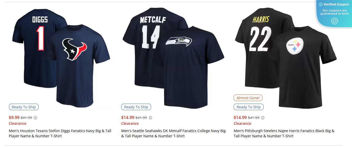 25% Off NFL Shop Coupons & Promo Codes - May 2025