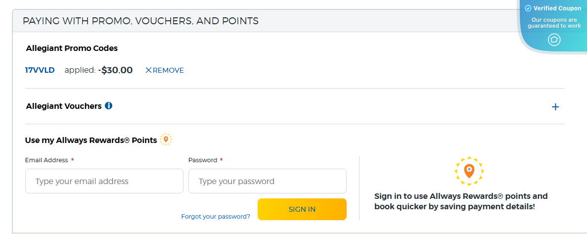 $33 Off Allegiant Air Coupons & Promo Codes - May 2025