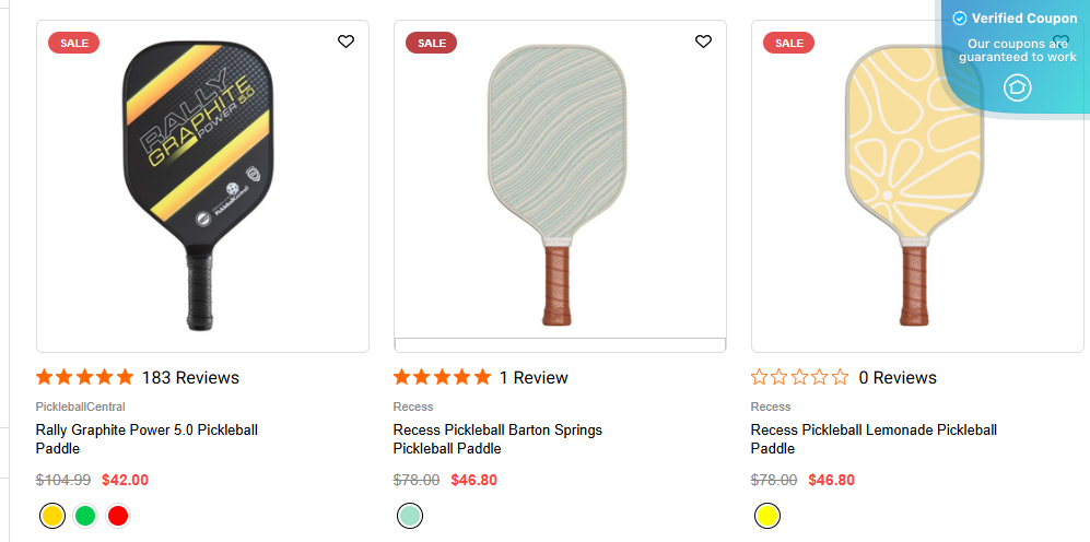 8% Off Pickleball Central Coupons & Promo Codes - May 2025