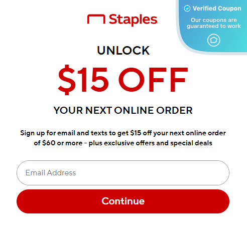 $100 Off Staples Coupons & Promo Codes - May 2025