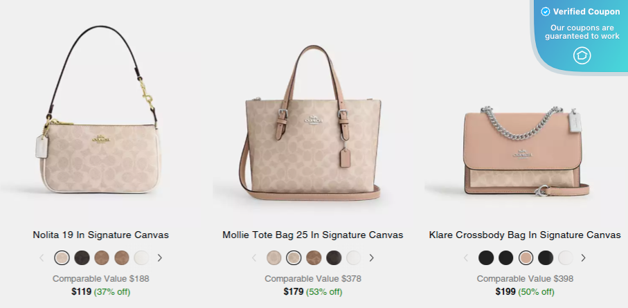 70% Off Coach Outlet Coupons & Promo Codes - May 2025