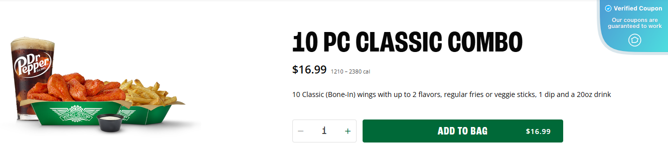 Wingstop Coupons & Promo Codes - May 2025