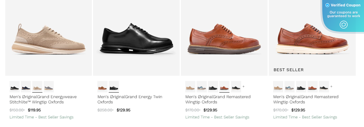 25% Off Cole Haan Coupons & Promo Codes - May 2025