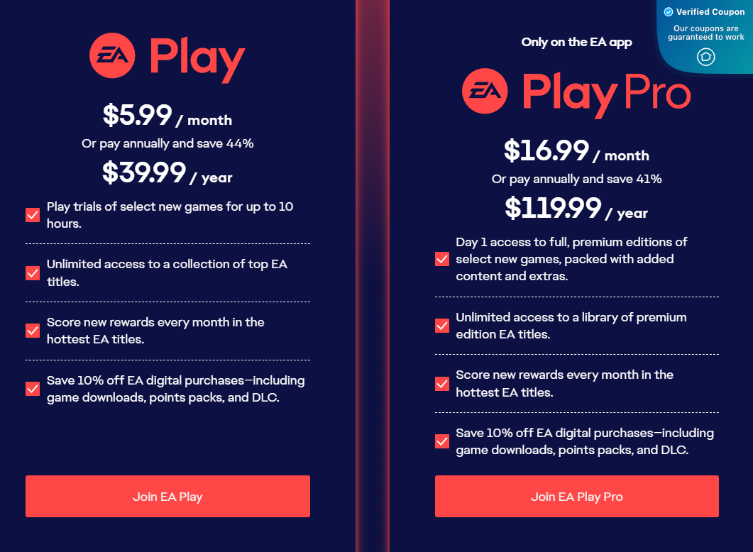 40% Off EA Coupons, Promotions & Discounts - May 2025