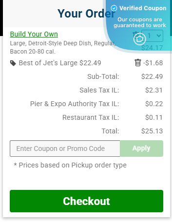 15% Off Jet's Pizza Coupons & Promo Codes - May 2025