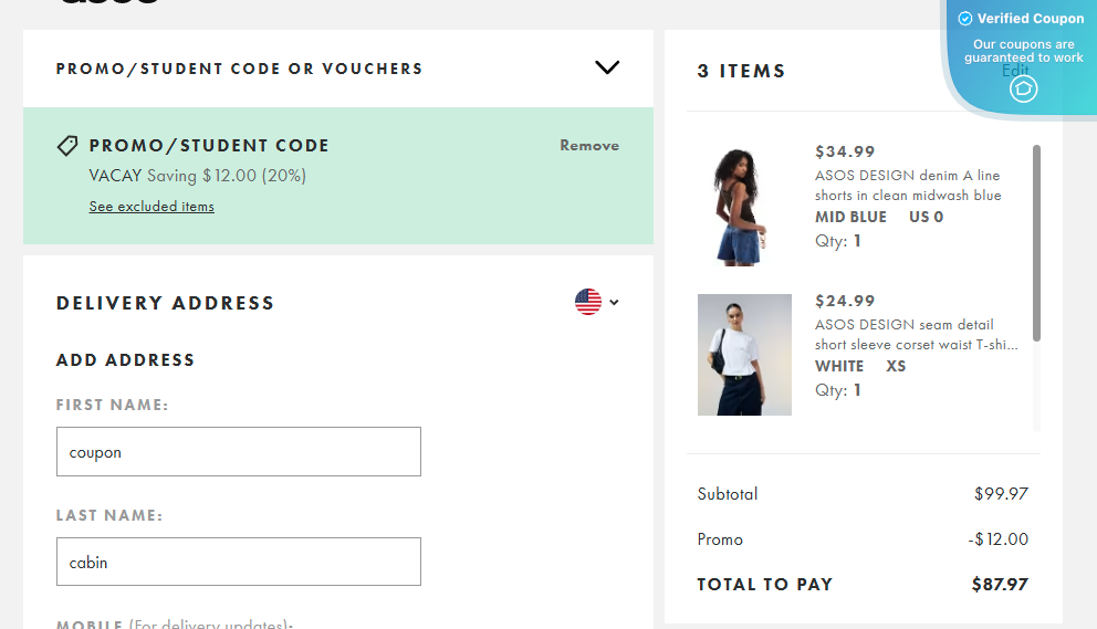 20% Off ASOS Coupons & Promo Codes - June 2025