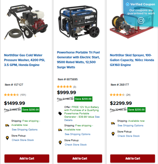 $20 Off Northern Tool Coupons & Promo Codes - May 2025