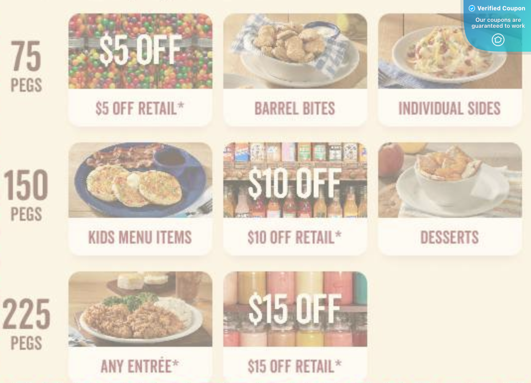 20 Cracker Barrel Deals – Instantly Save Today (Jun 25)