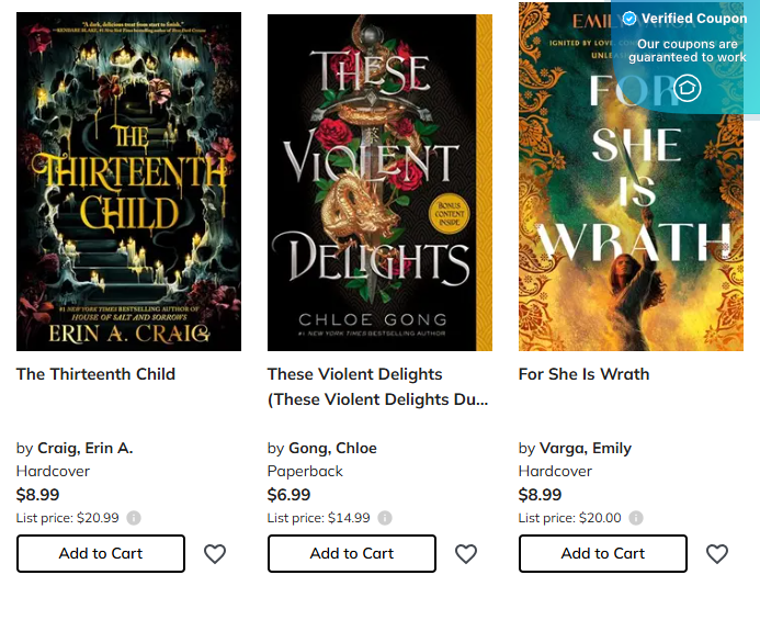 Book Outlet Coupons - Up to $5 Off (No Codes Needed)