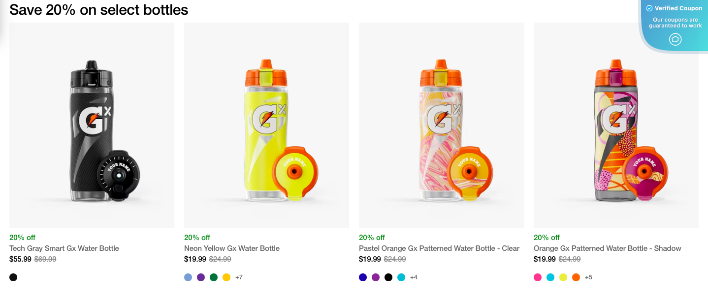 20% Off Gatorade Coupons & Promo Codes - May 2025