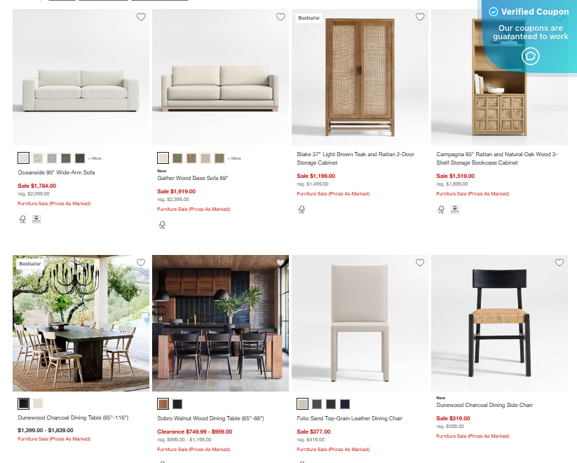 20% Off Crate and Barrel Coupons & Promo Codes - May 2025