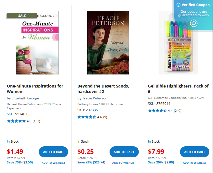 188 Christian Book Coupons & Promo Codes for June 2025