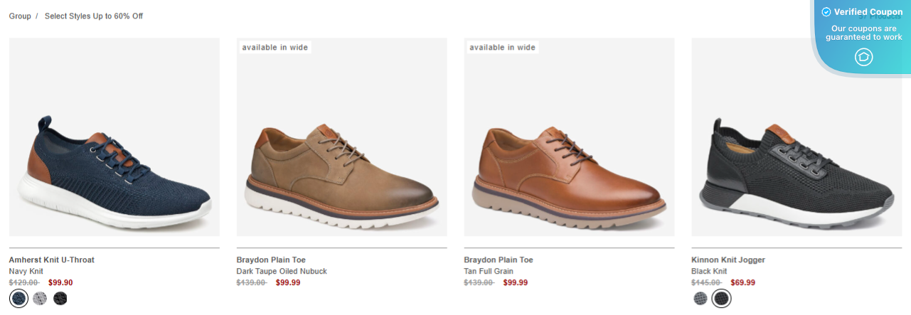 65% Off Johnston and Murphy Coupons & Promo Codes - May