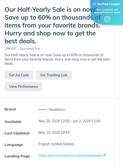 60% Off Nordstrom Coupons & Promo Codes - May 2025