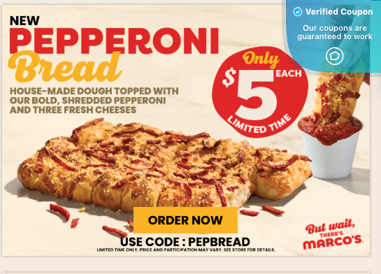 30% Off Marco's Pizza Coupons & Promo Codes - May 2025