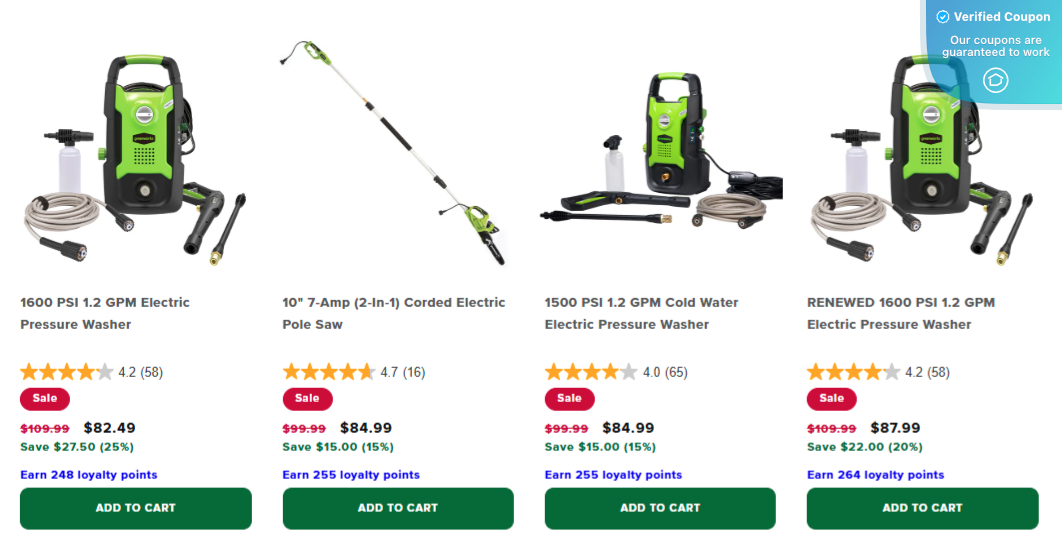 15% Off Greenworks Coupons & Promo Codes - June 2025