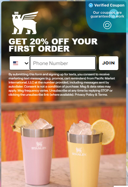 20% Off + Stanley Coupons & Discount Codes – June 2025