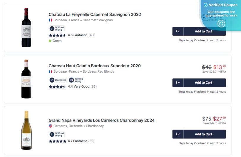 $20 Off + Wine.com Coupons & Promo Codes – June 2025