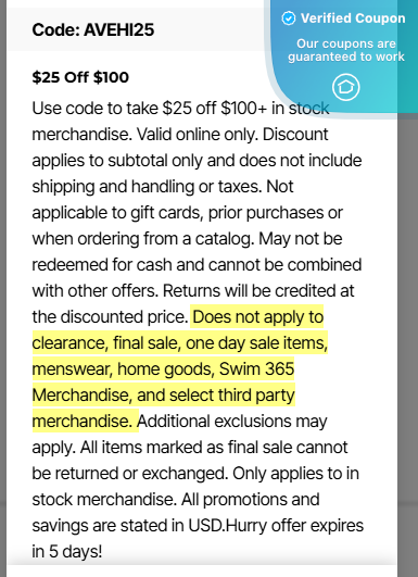 50% Off Avenue Coupons & Promo Codes - May 2025