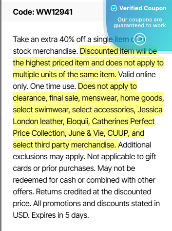 50% Off Avenue Coupons & Promo Codes - May 2025