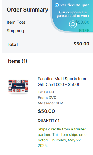 Fanatics Verified Promo Codes - Slash up to 10% Off