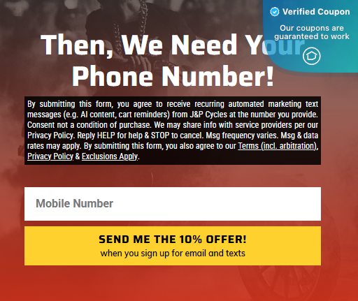 25% Off J&P Cycles Coupons & Promo Codes - June 2025